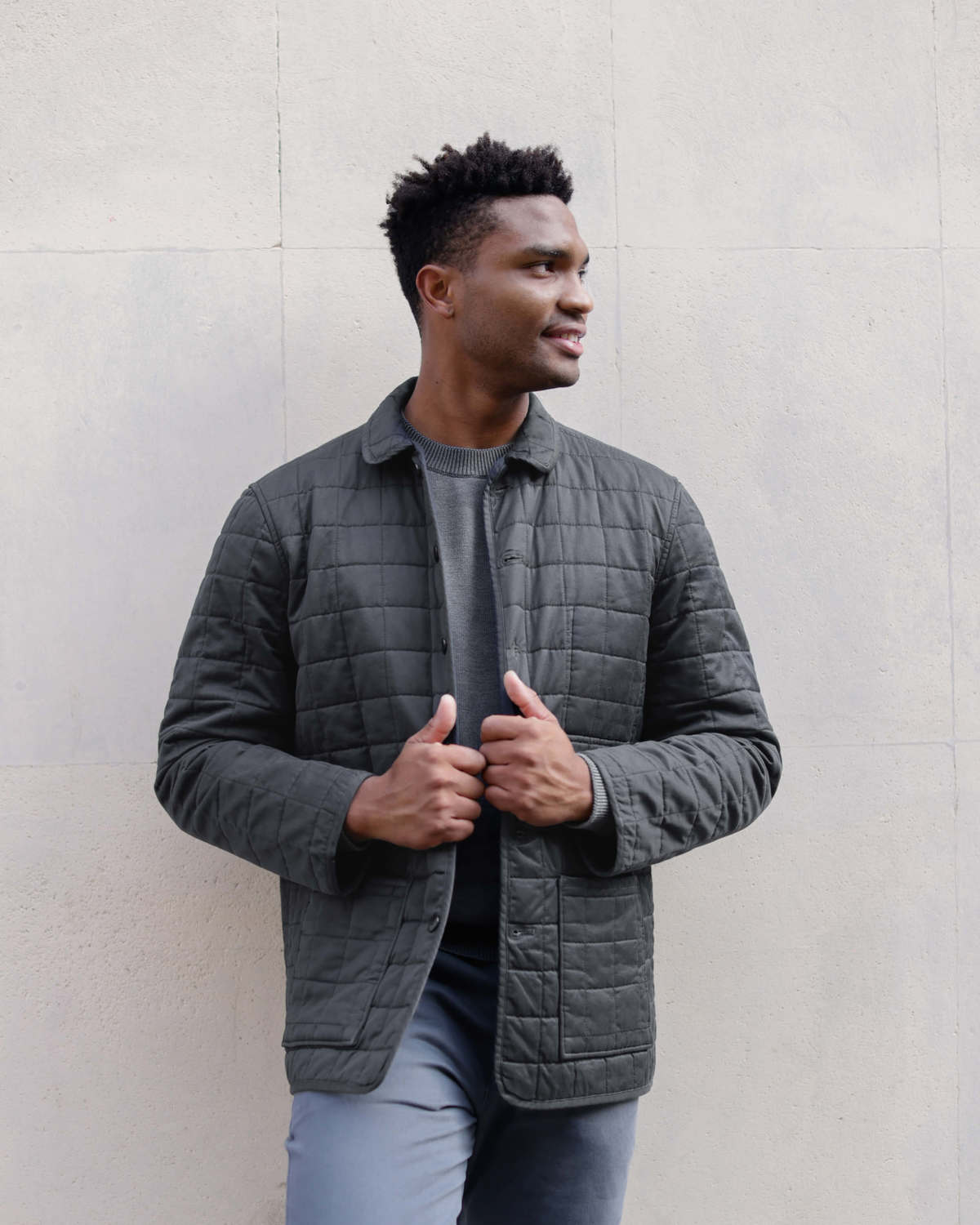 Alex Crane Quilted Kite Jacket - Onyx | Garmentory