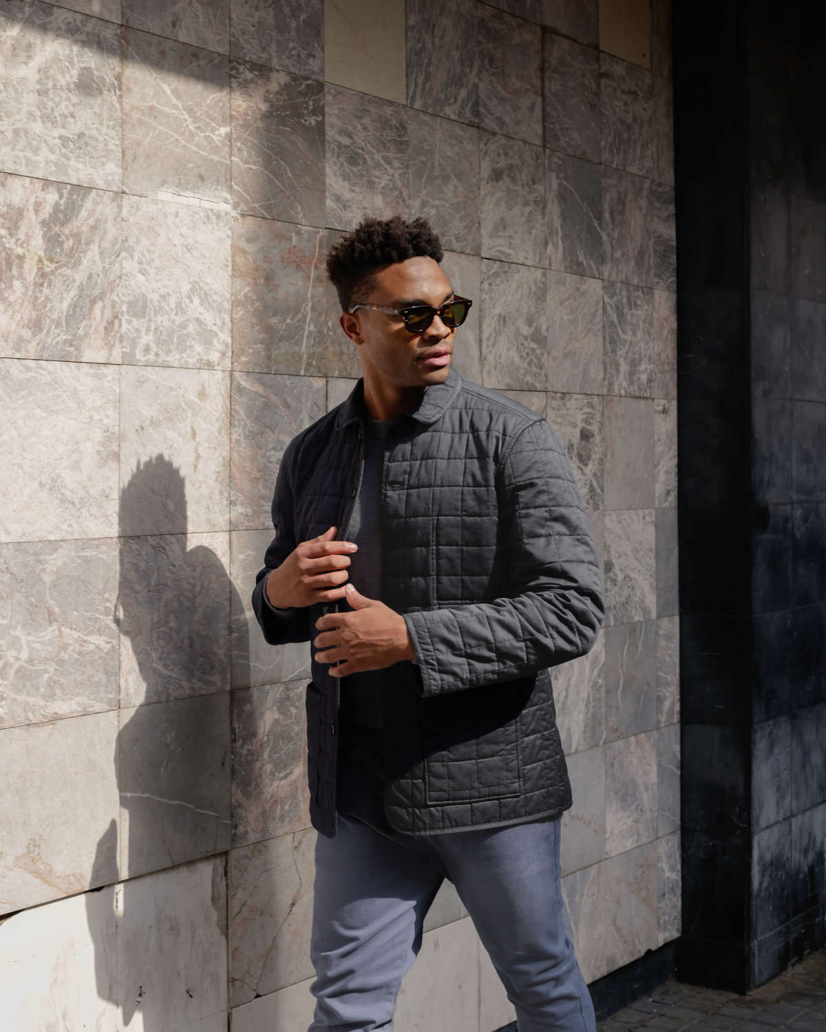 Alex Crane Quilted Kite Jacket - Onyx | Garmentory