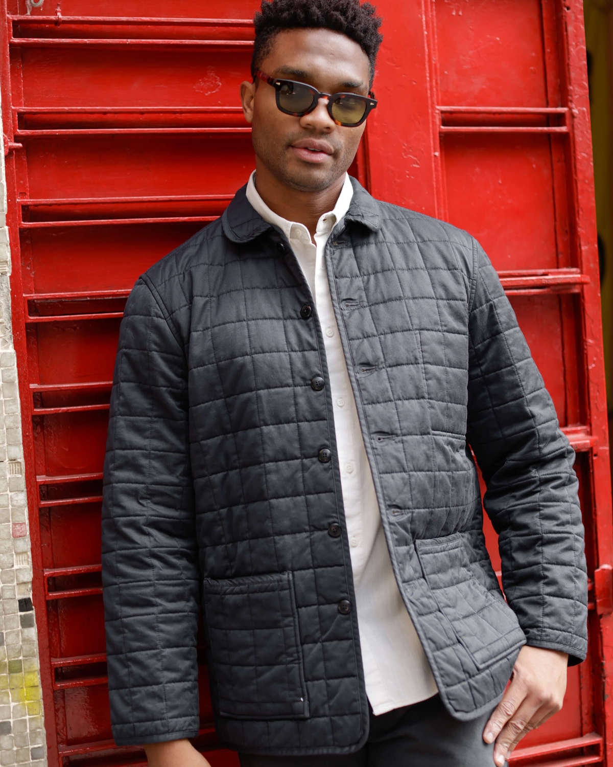 Alex Crane Quilted Kite Jacket - Onyx | Garmentory
