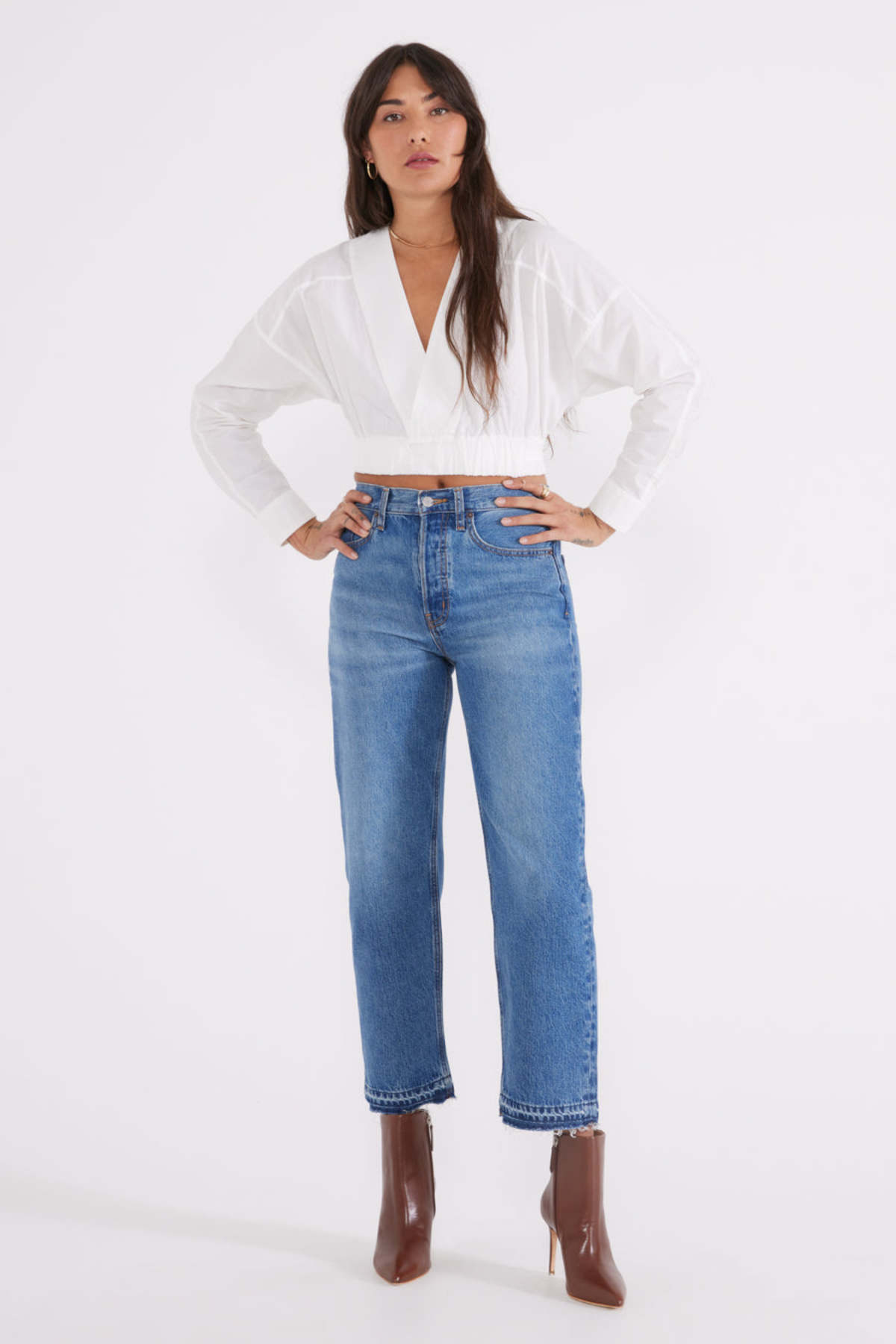 Tyler Straight Crop - Cielo | Garmentory