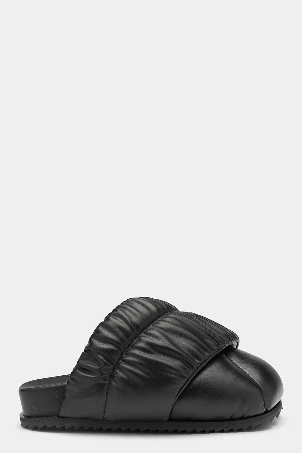 Yume Yume Tent Mule - Black Bio Leather | Garmentory