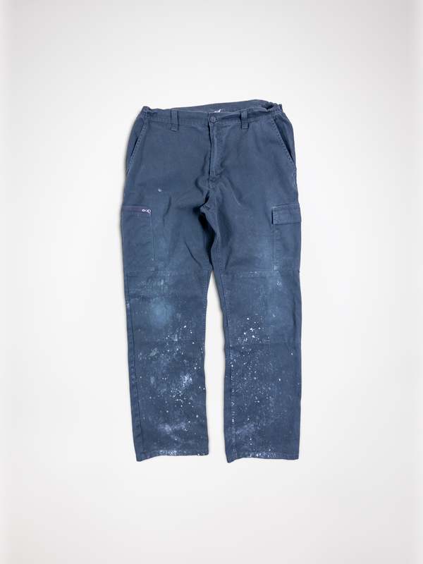 Paint Splattered Faded Black French Work Pants - 1990's | Garmentory