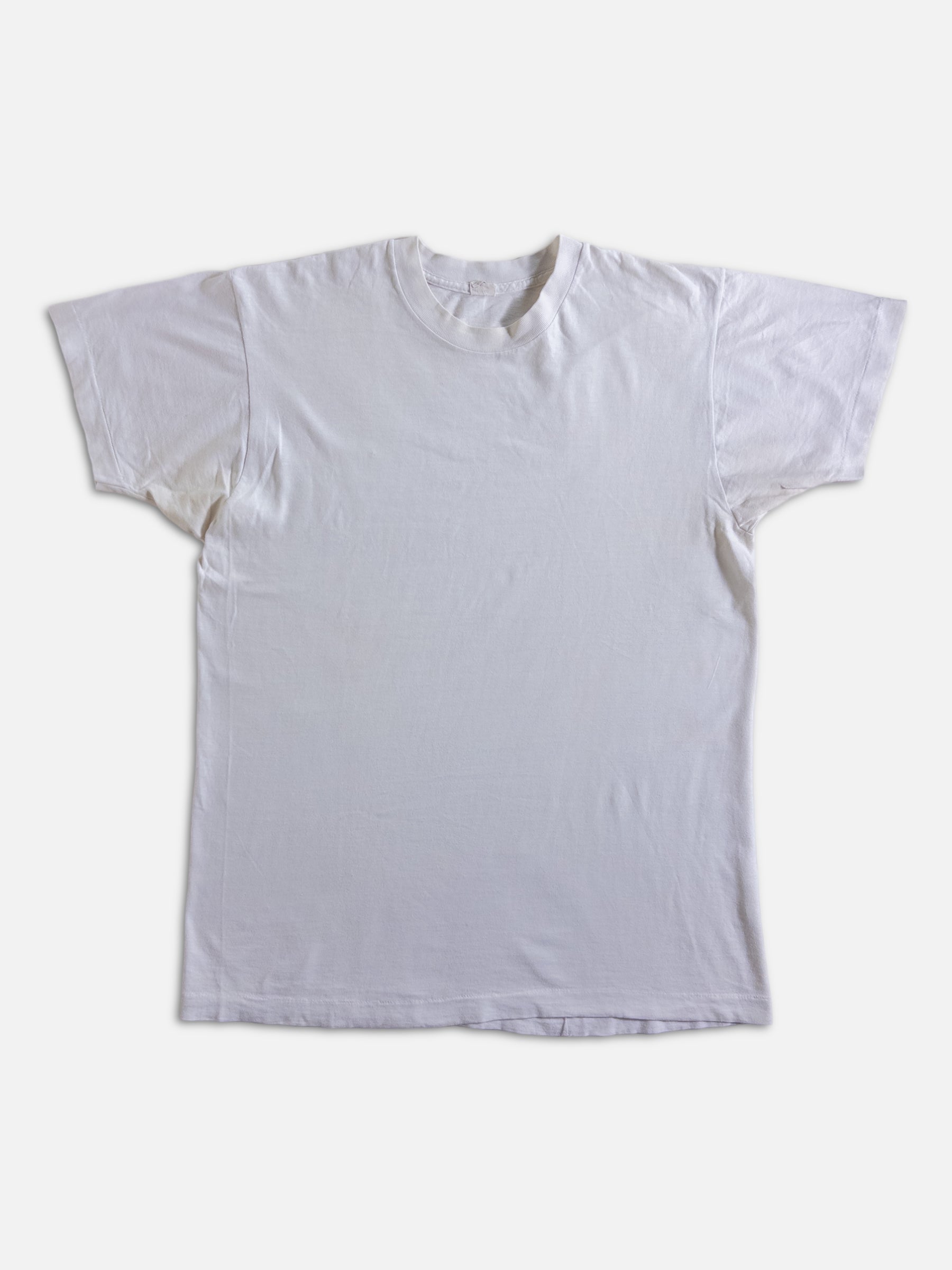 Single Stitch Blank White Tee - 1980's | Garmentory