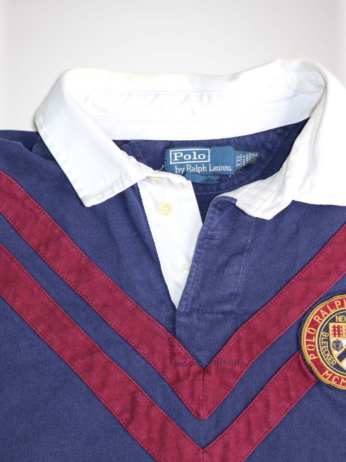 Two Tone Blue Polo Rugby Jersey - 1990's | Garmentory