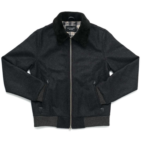 Outclass Aviator Jacket - Charcoal | Garmentory