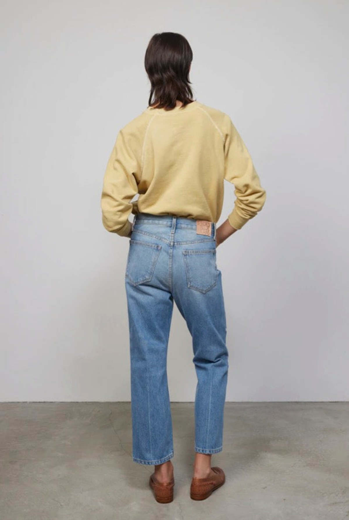 B Sides marcel relaxed straight jean - tate vintage patchwork no.3 ...