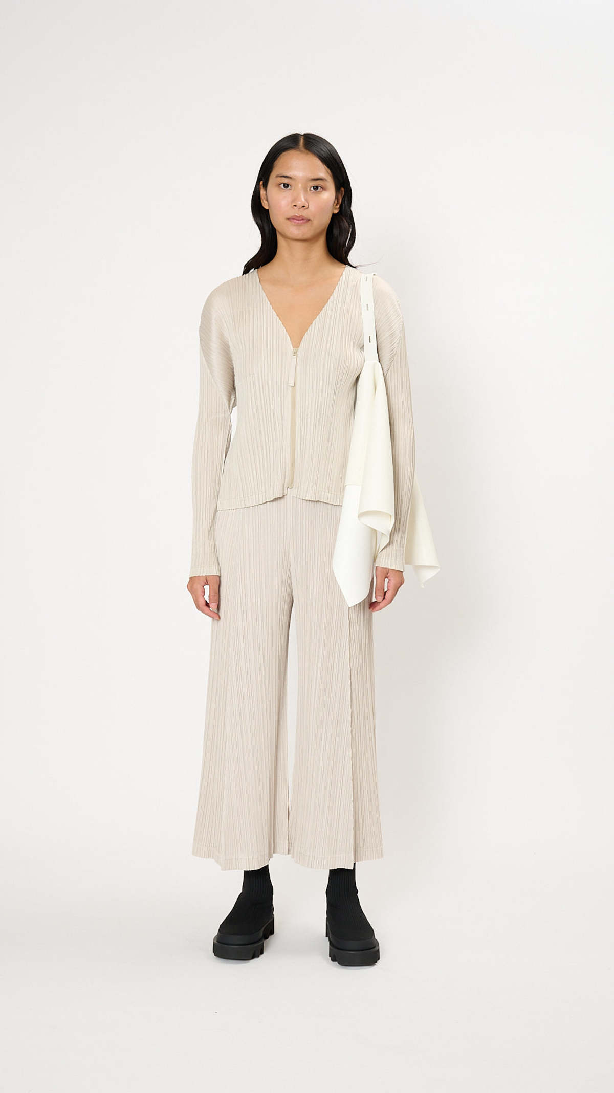 Pleats Please by Issey Miyake September Monthly Colors Cardigan ...