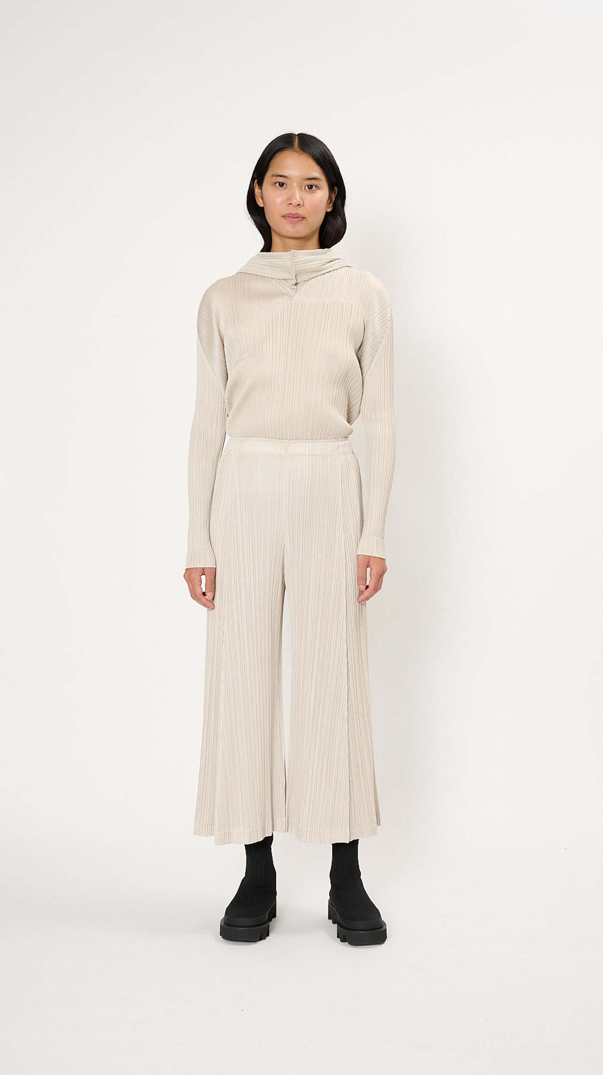 Pleats Please by Issey Miyake Thicker Bottoms 2 Pants - Greige | Garmentory