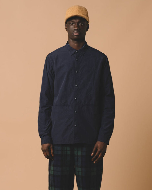 Kestin Armadale Italian Nylon Overshirt - Navy | Garmentory