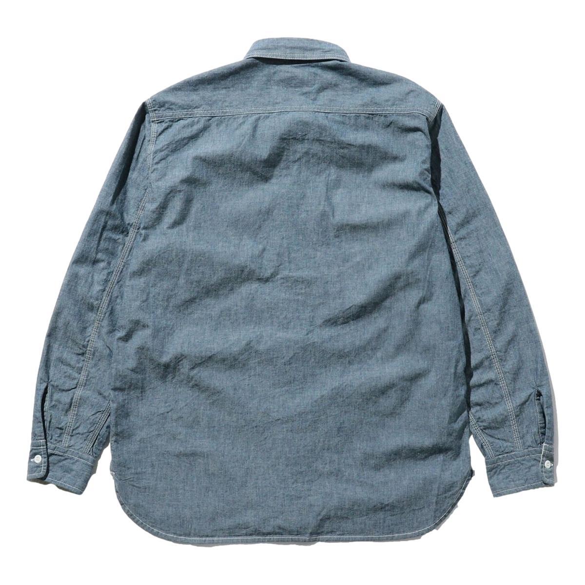 Beams Plus Chambray Work Shirt - Blue | Garmentory