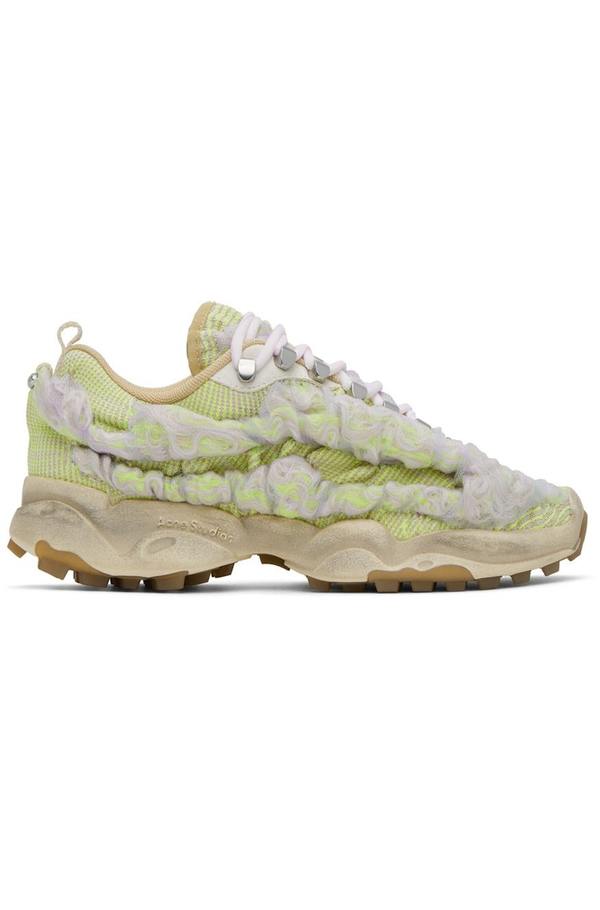 Acne Studios Green & Off-White Bubba Sneakers | Garmentory
