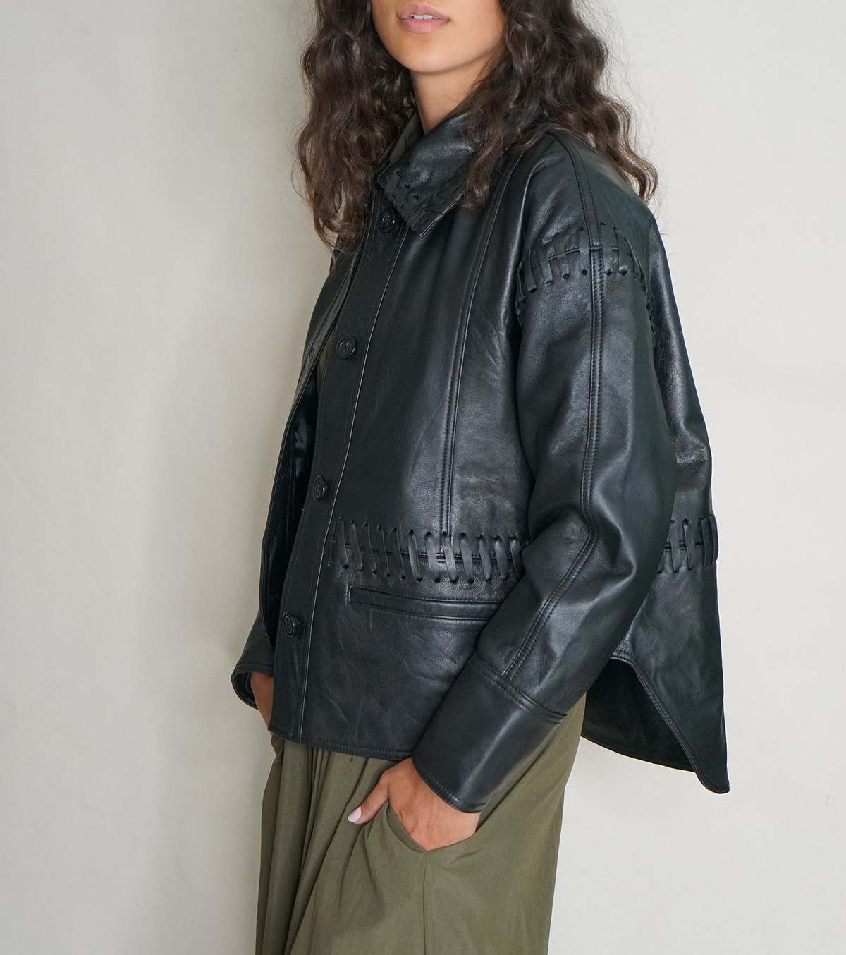 Proche Upcycled Leather Jacket | Garmentory