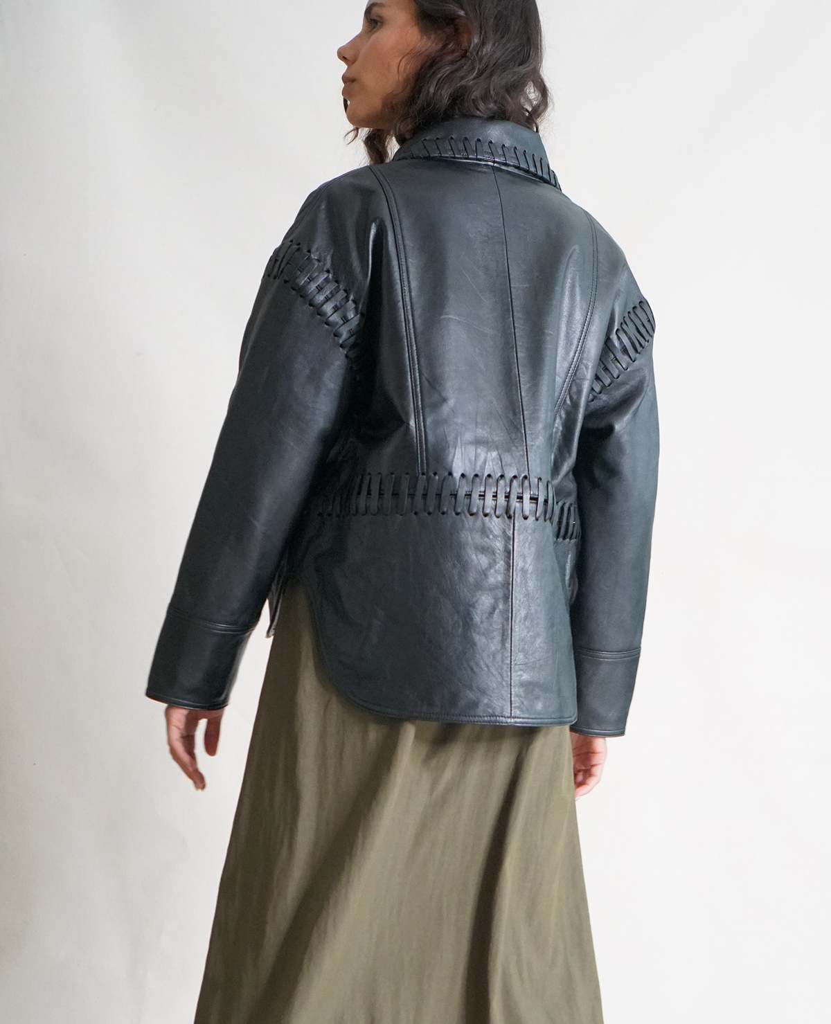 Proche Upcycled Leather Jacket | Garmentory