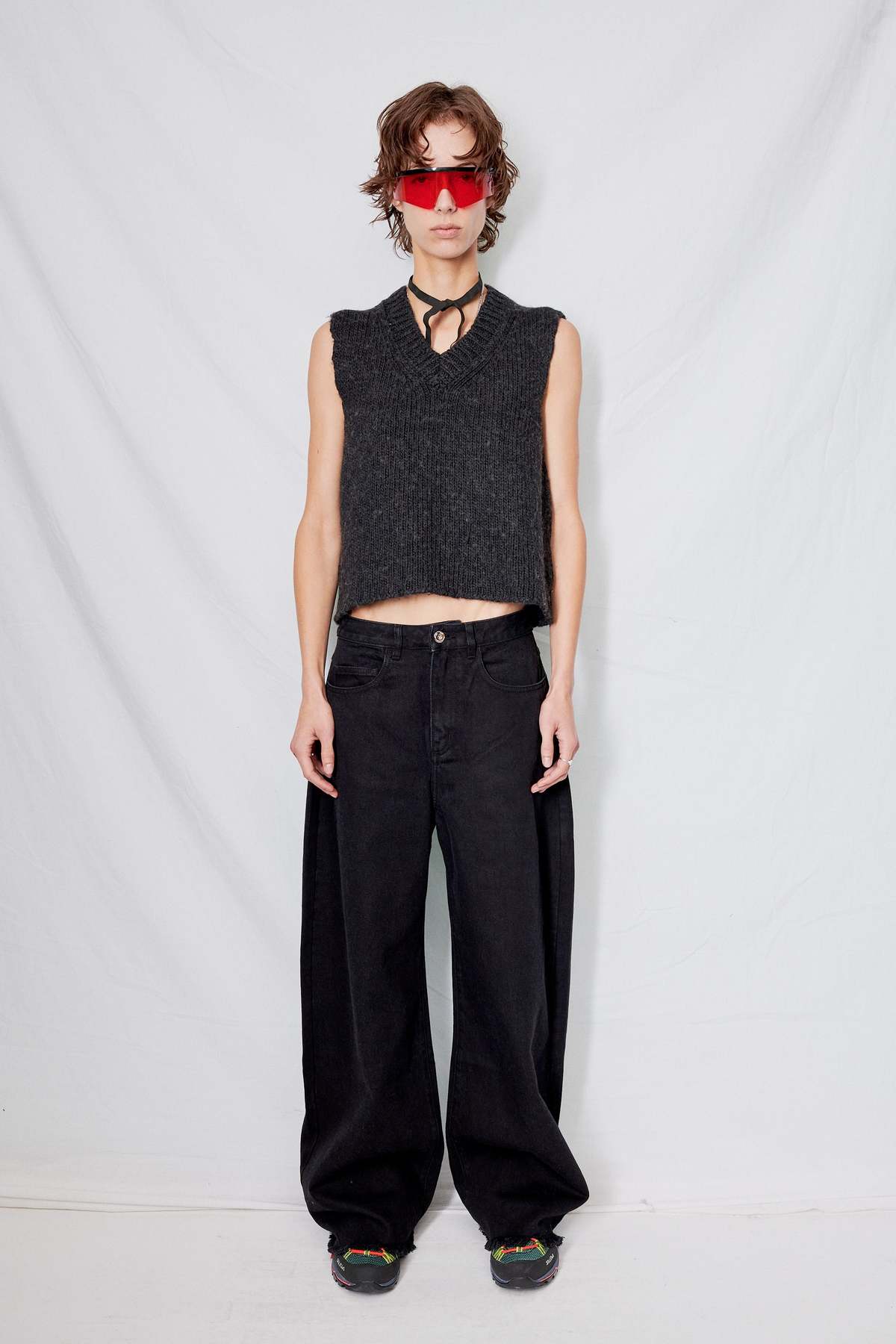 Our Legacy Funky Acrylic Intact Vest - Shadow Black | Garmentory