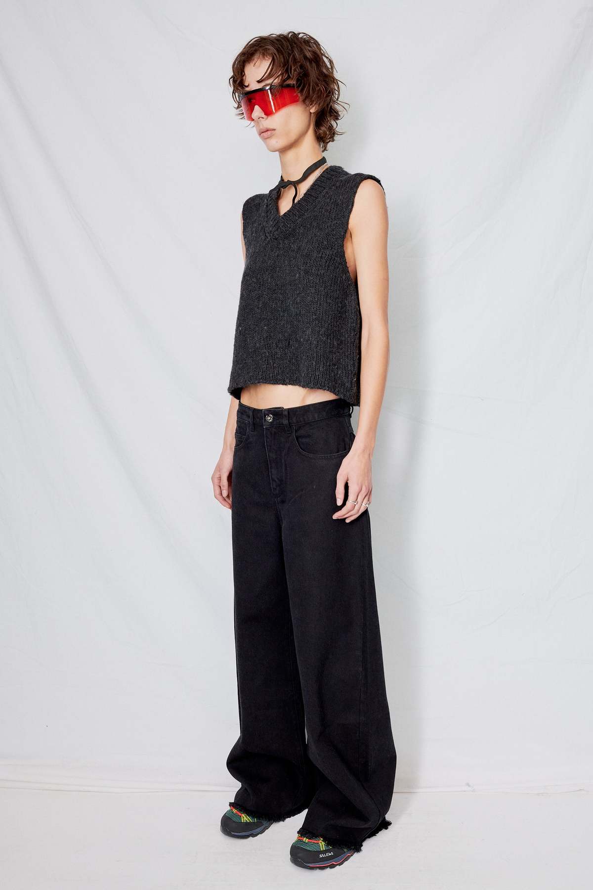 Our Legacy Funky Acrylic Intact Vest - Shadow Black | Garmentory