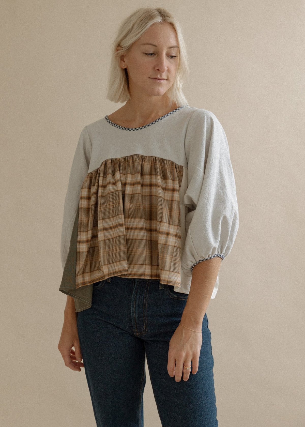 Local Shade Patchwork Shirt - Brown | Garmentory