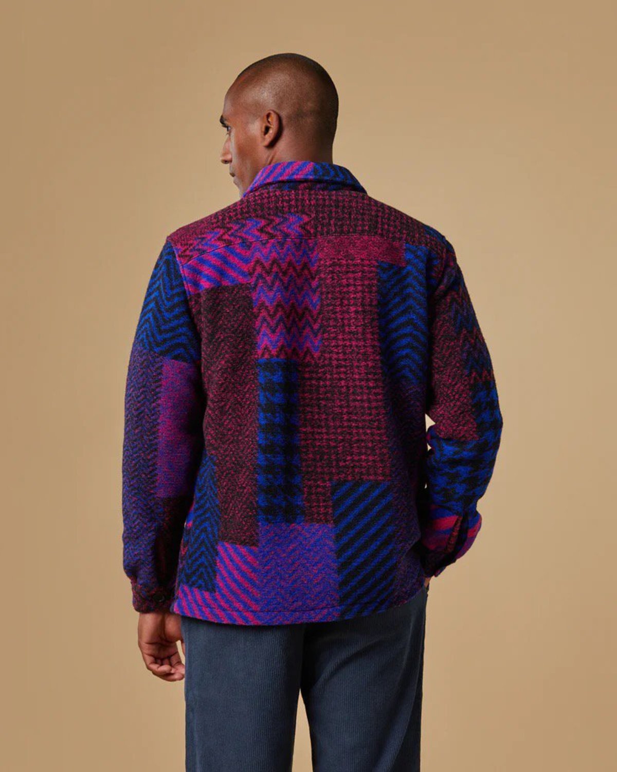 Portuguese Flannel Bridge Overshirt - Blue/Purple | Garmentory