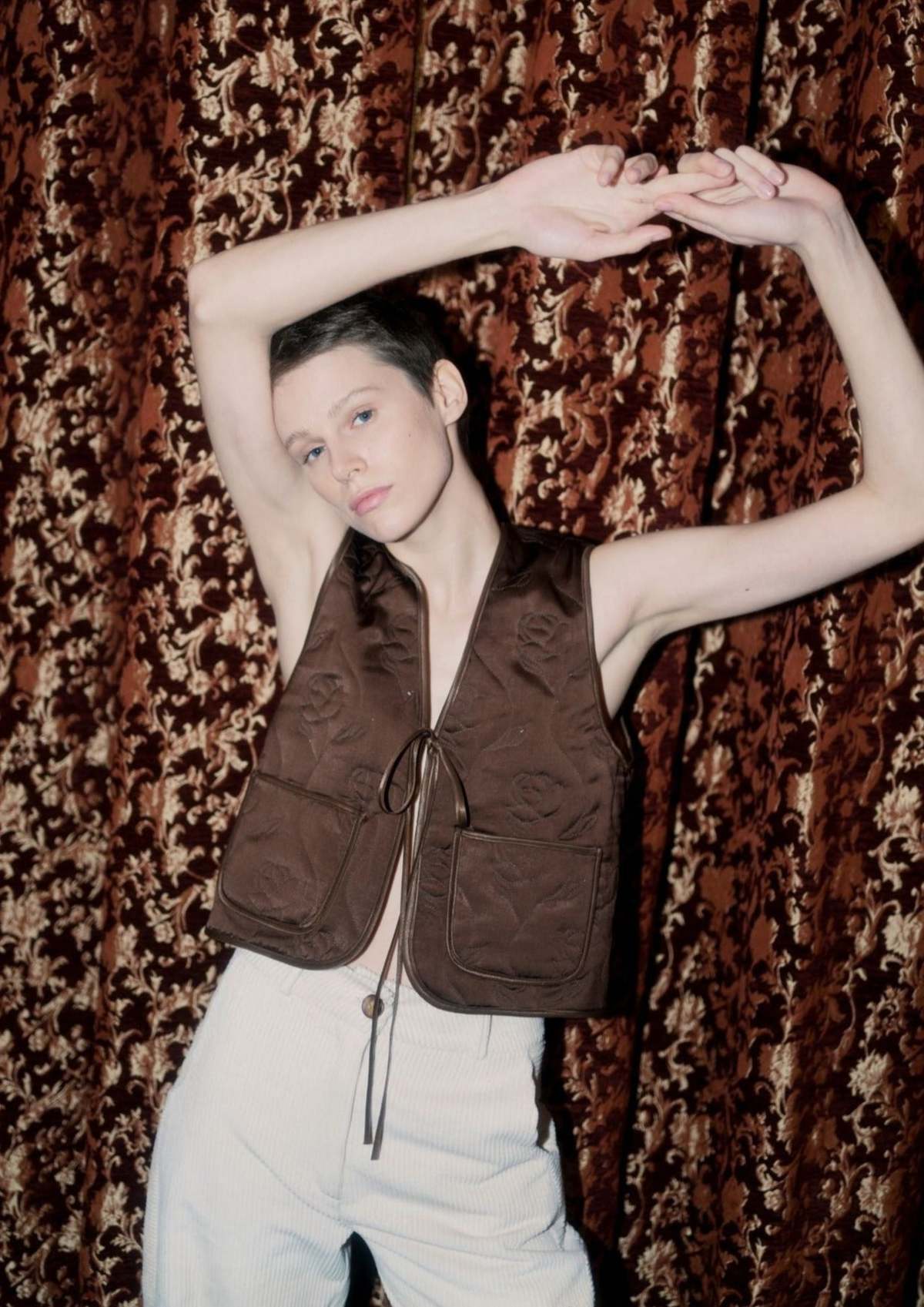 OhSevenDays Rose Vest - Chocolate Brown | Garmentory