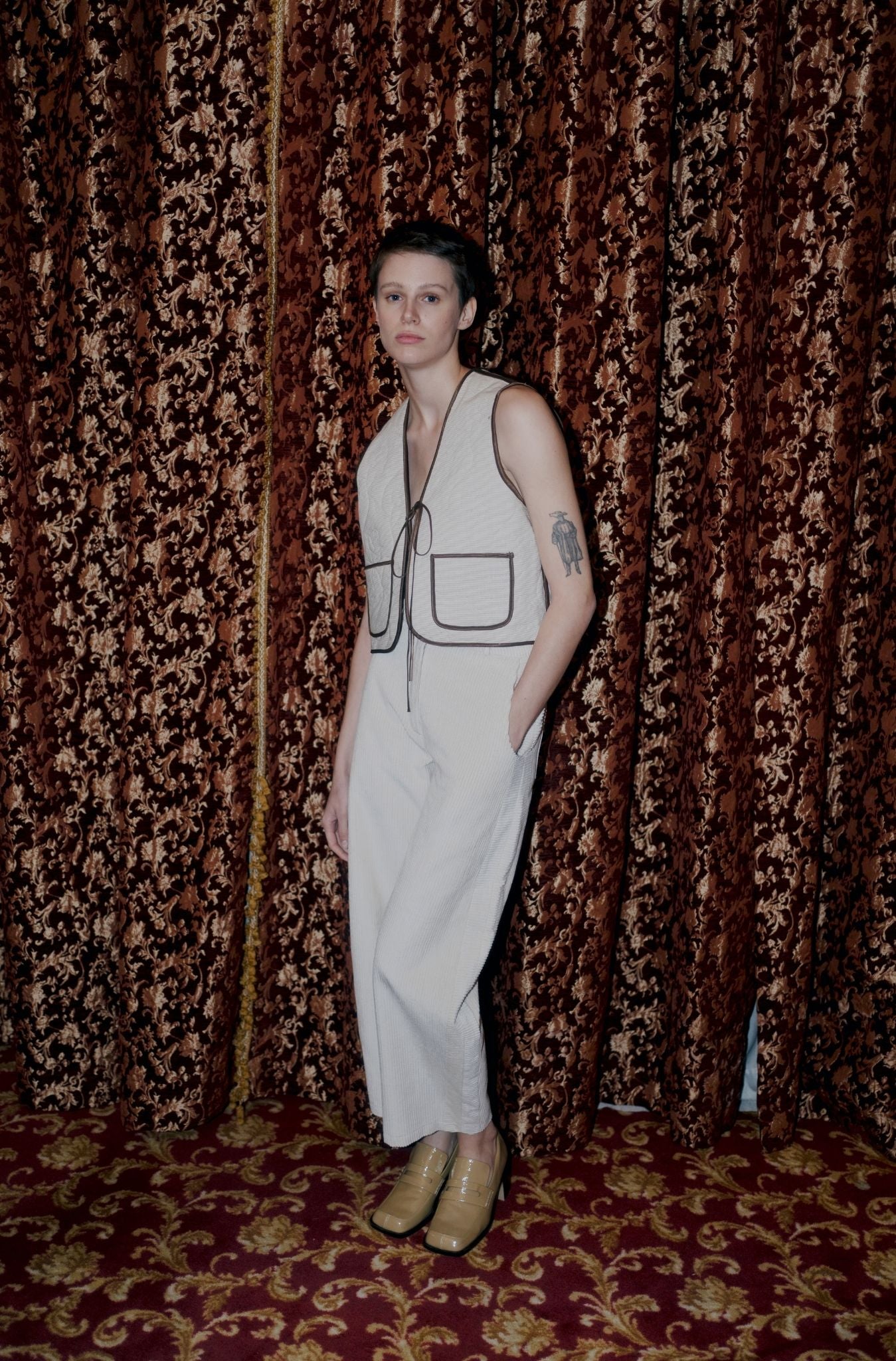 OhSevenDays Rose Vest - Chocolate Brown | Garmentory