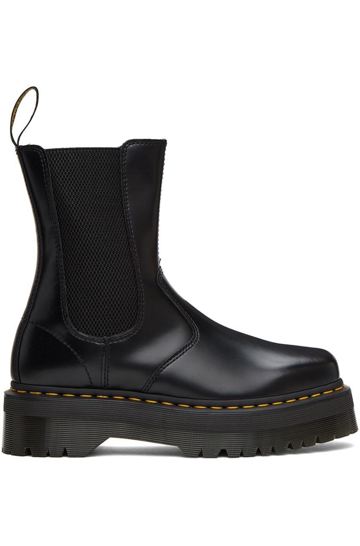 Dr. Martens Black 2976 Hi Quad Squared Boots | Garmentory