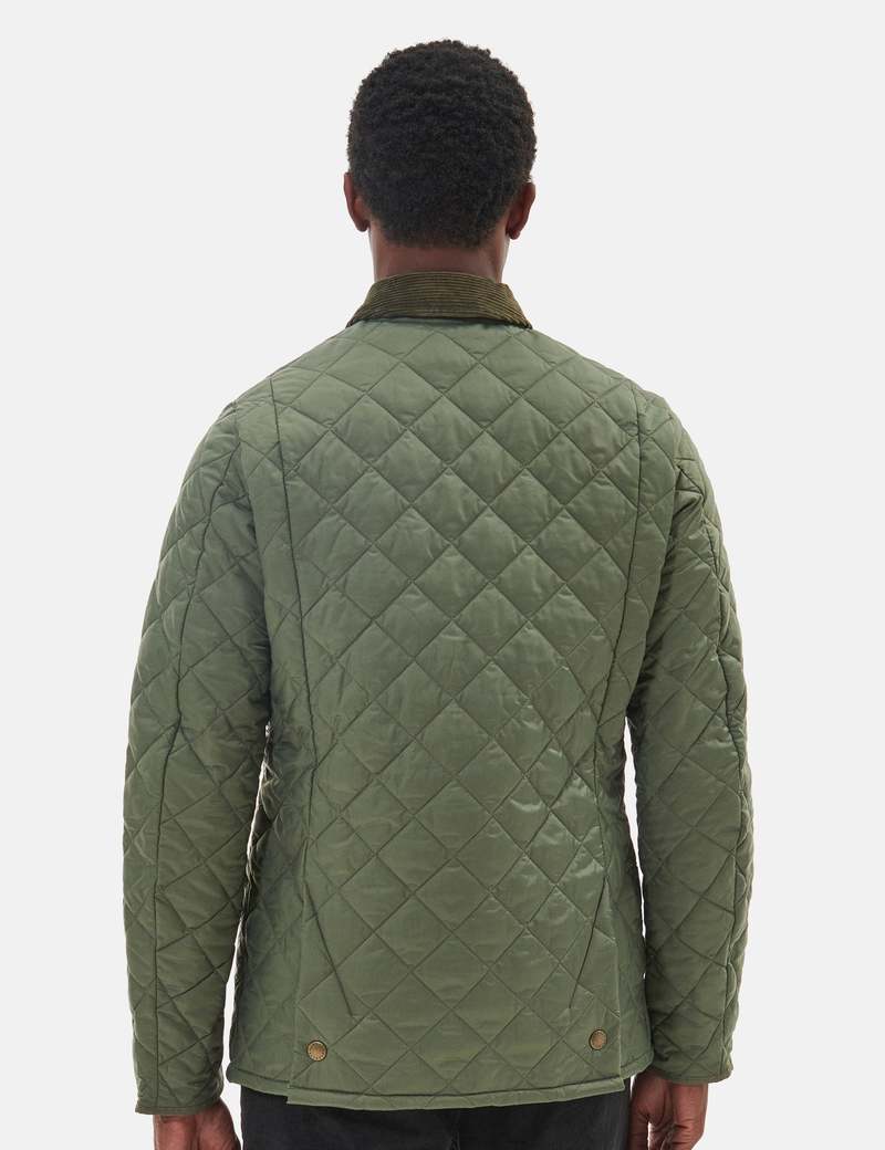 Barbour Heritage Liddesdale Quilted Jacket - Light Moss Green | Garmentory