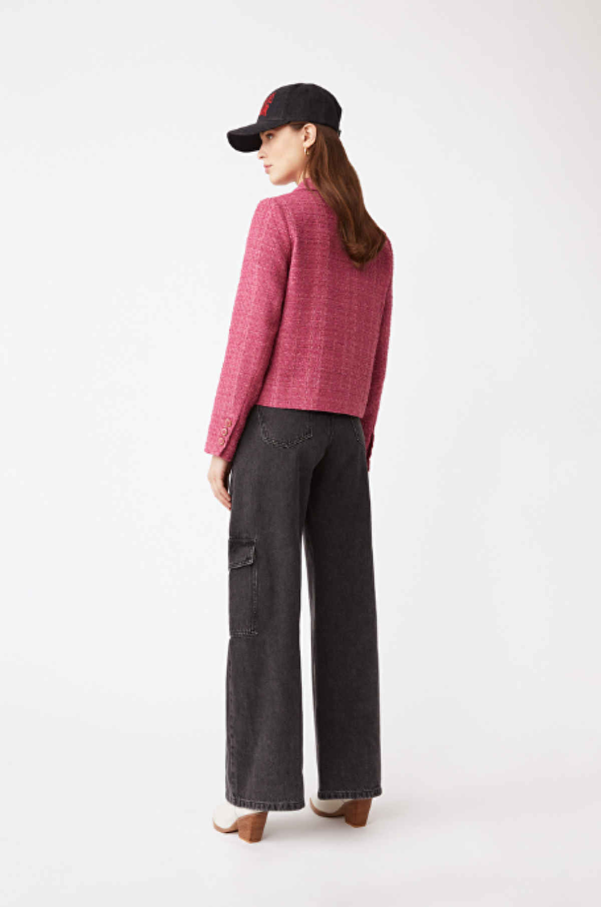 Suncoo Delphi Tweed Jacket - Bois de Rose | Garmentory