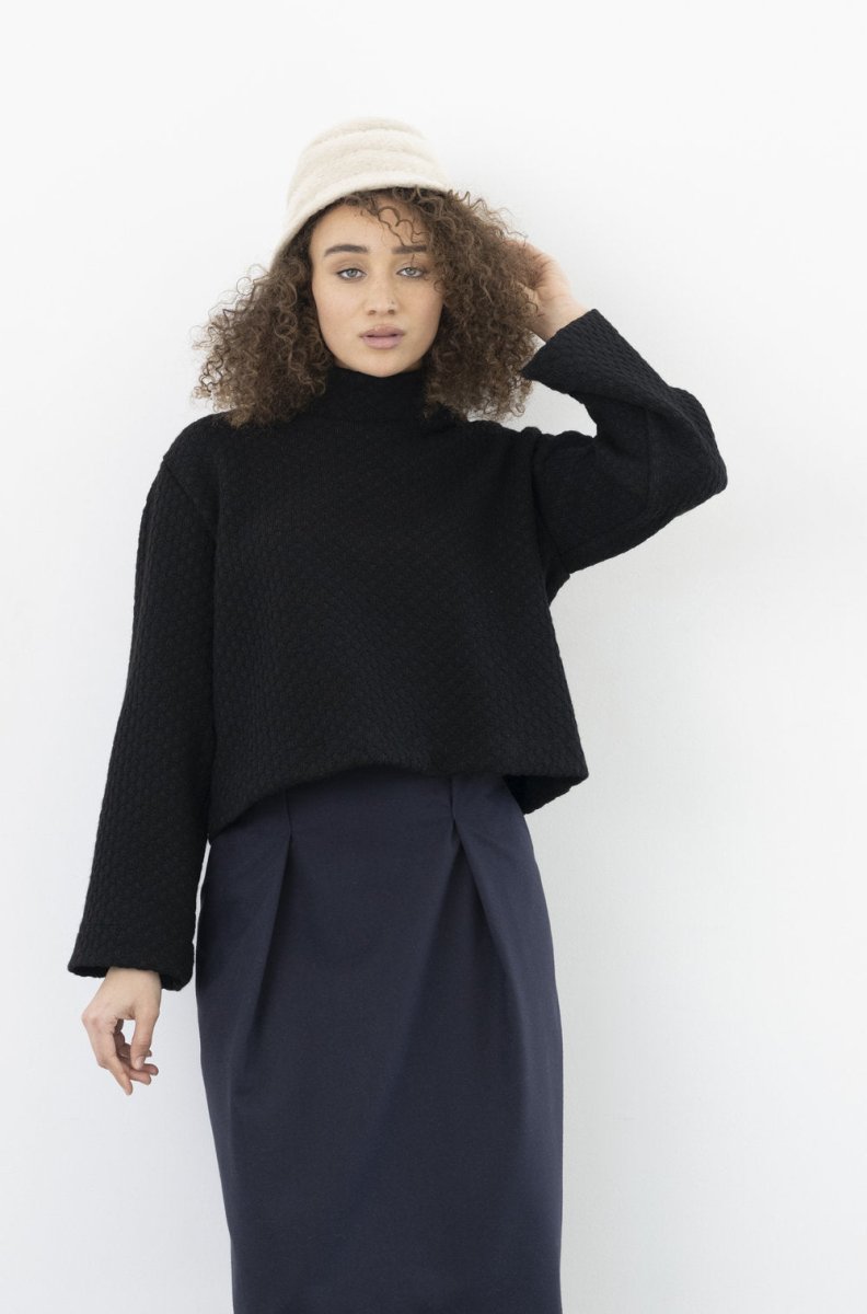 BODYBAG by Jude Bodybag Waters Top - Black Boing Knit | Garmentory