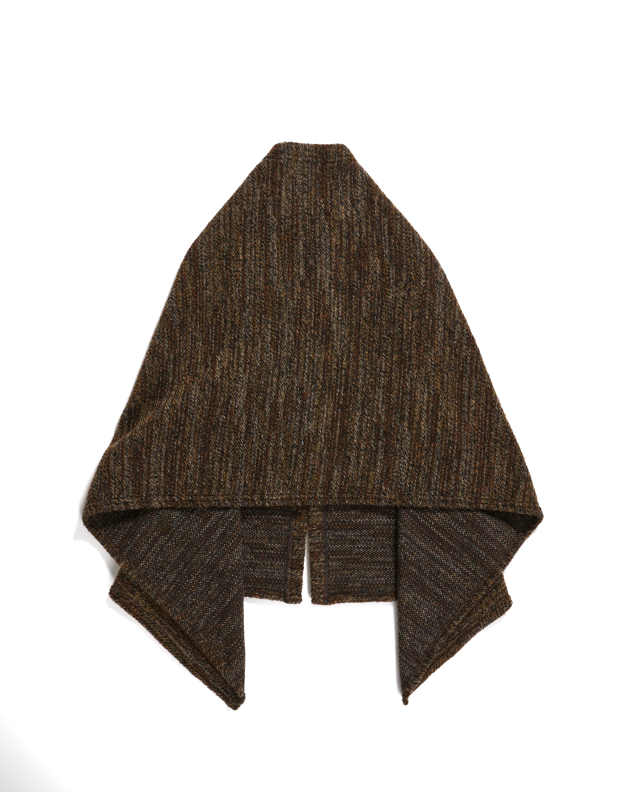 Engineered Garments Poly Wool Melange Knit Button Shawl - Brown ...