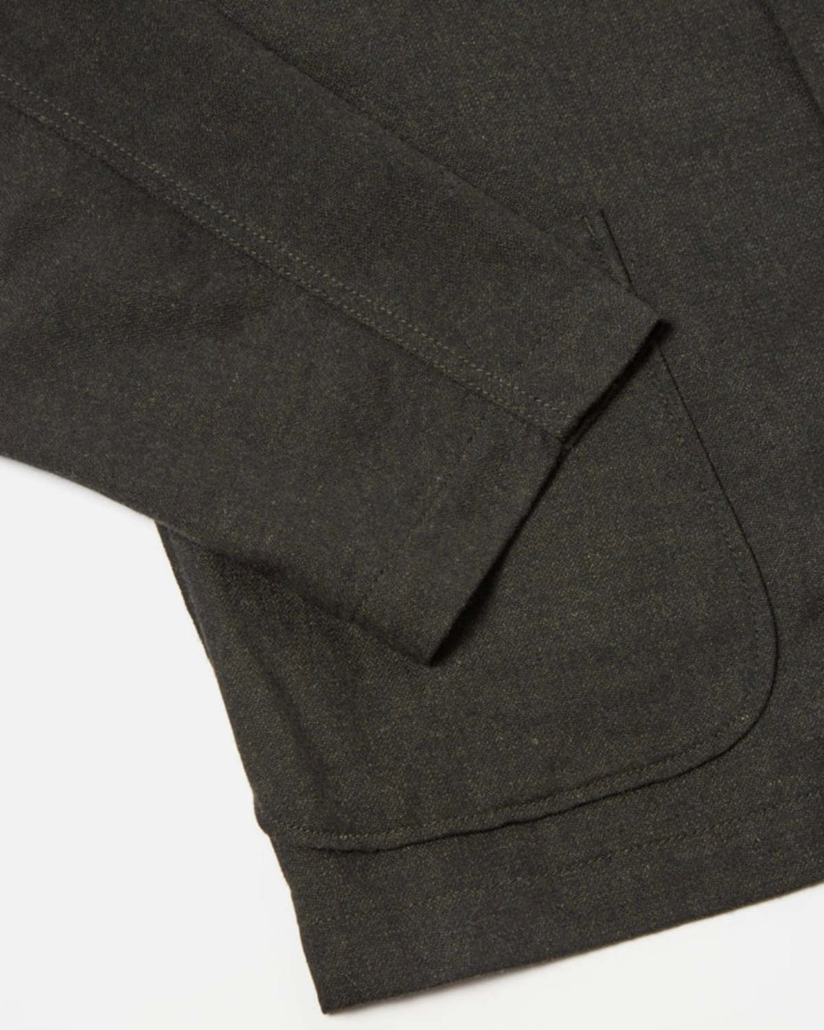 Universal Works Upcycled Italian Tweed Three Button Jacket - Olive ...
