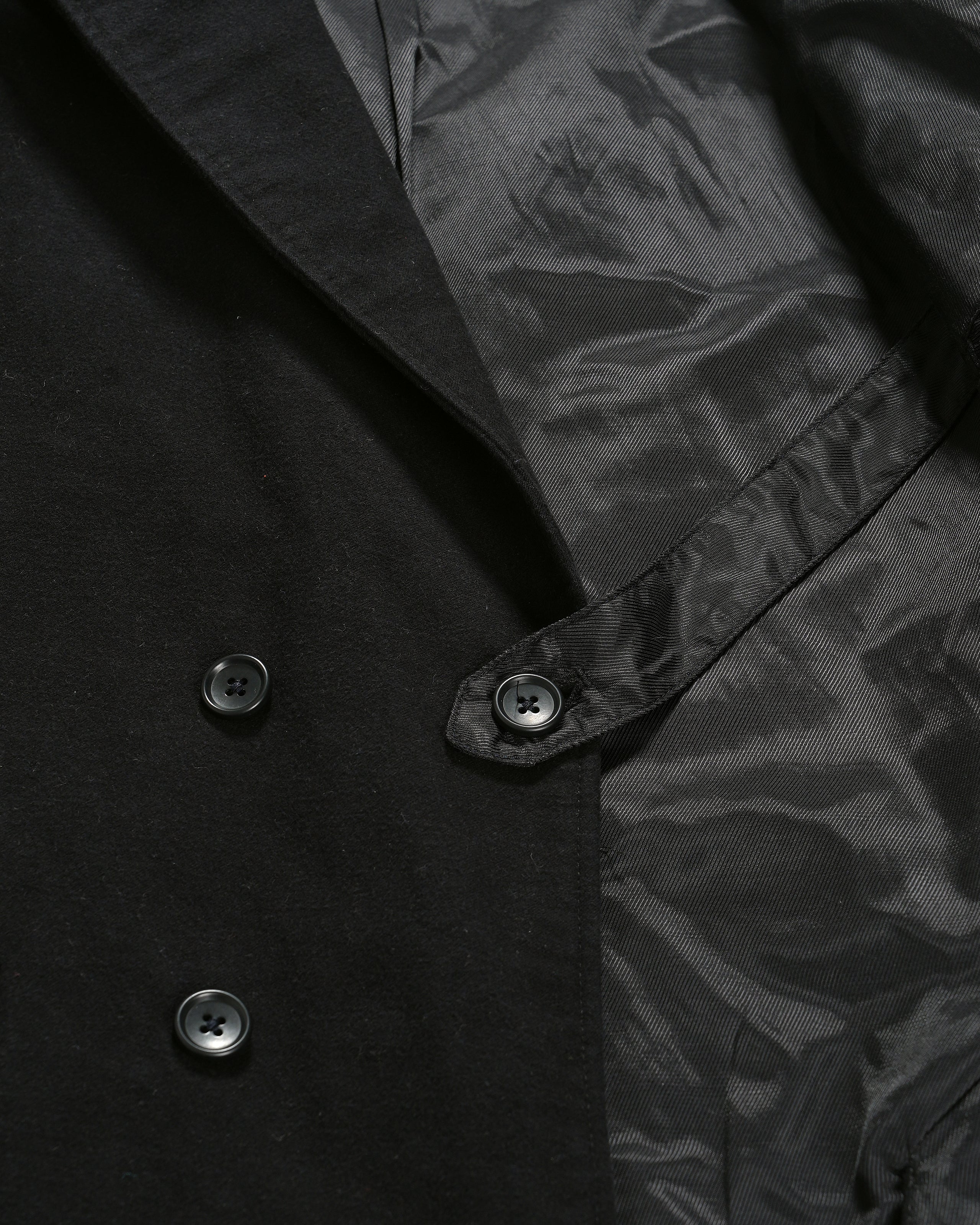 Engineered Garments Cotton Moleskin DB Jacket - Black | Garmentory
