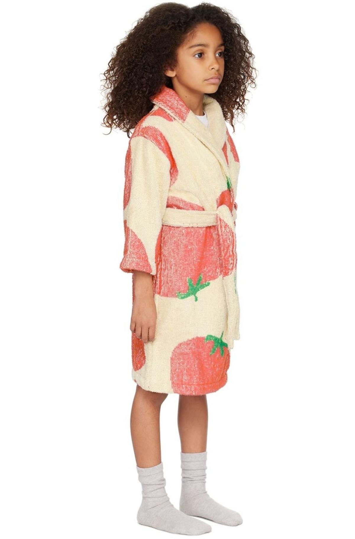 HELMSTEDT Kids Off-White Strawberry Robe | Garmentory