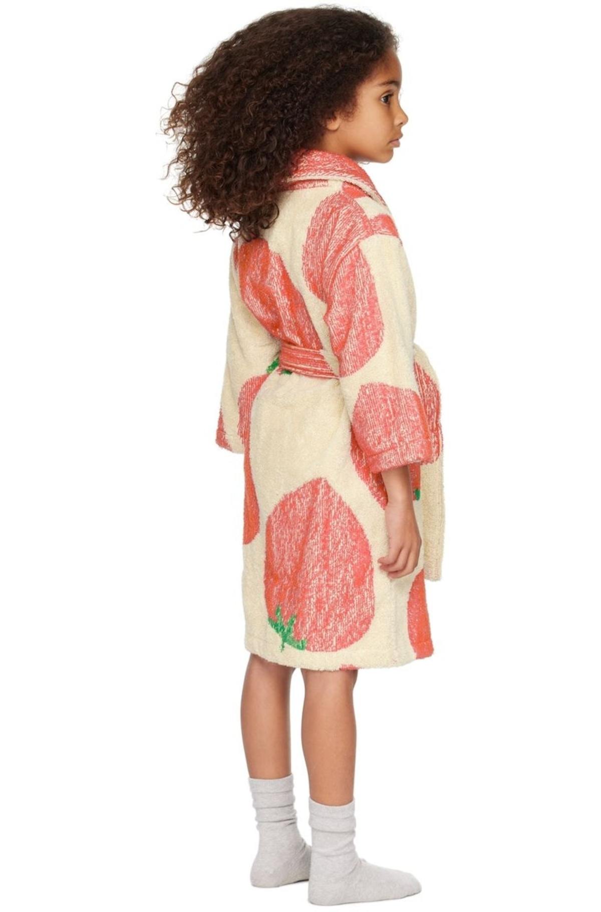 HELMSTEDT Kids Off-White Strawberry Robe | Garmentory