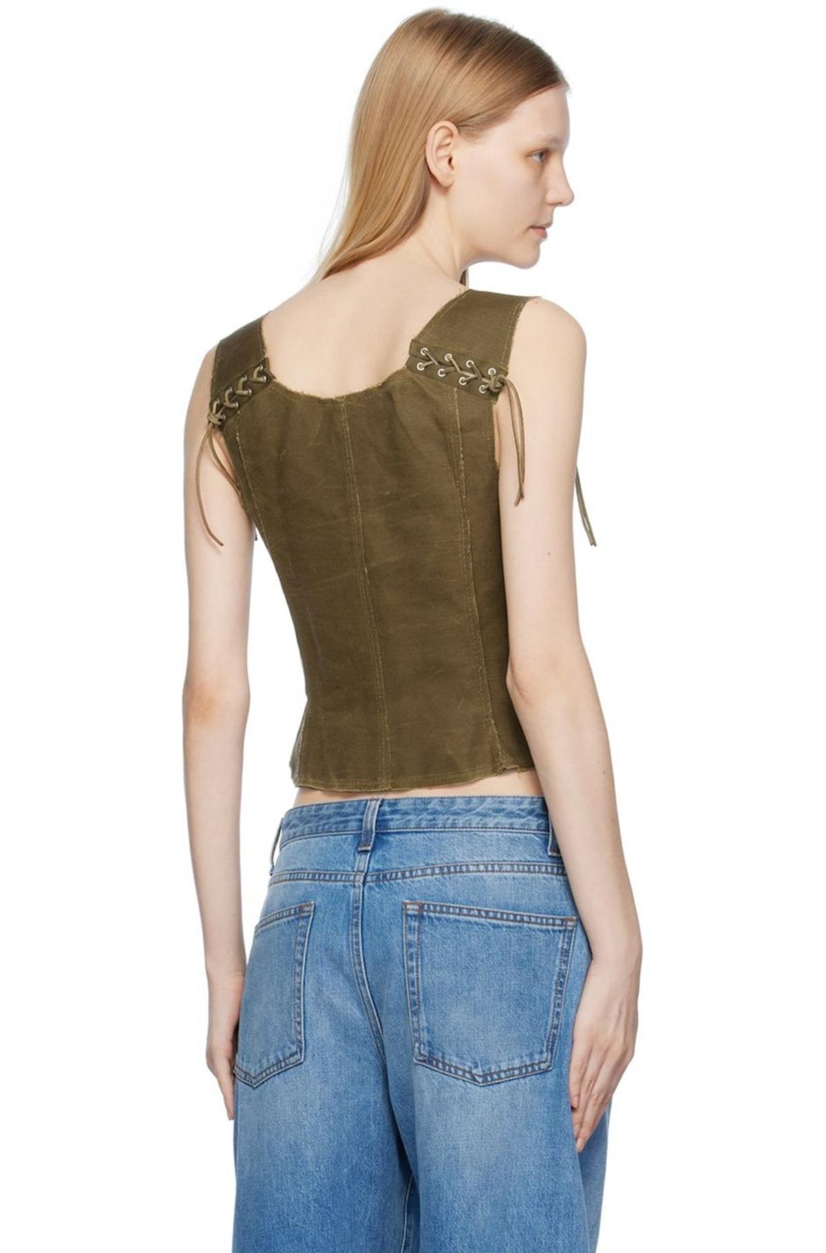 Our Legacy Khaki Tough Vest | Garmentory