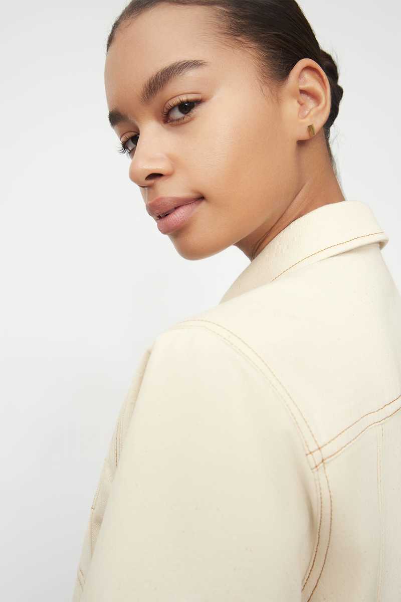 Kowtow Journey Overshirt - Greige Denim | Garmentory