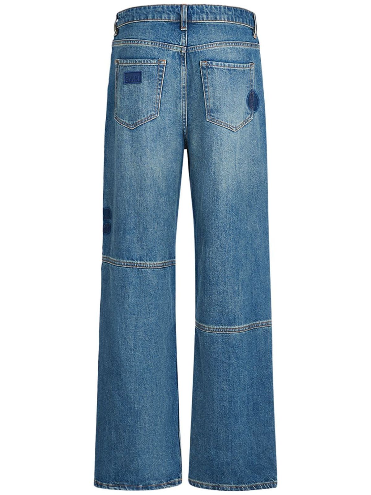 Izey Cotton Denim Wide Jeans | Garmentory