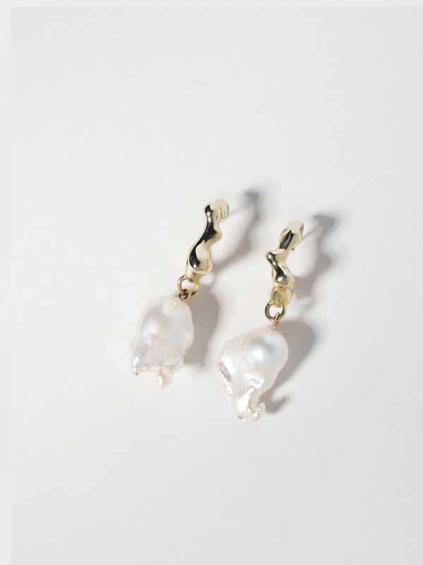 FARIS Seep Baroque Drops - Gold | Garmentory