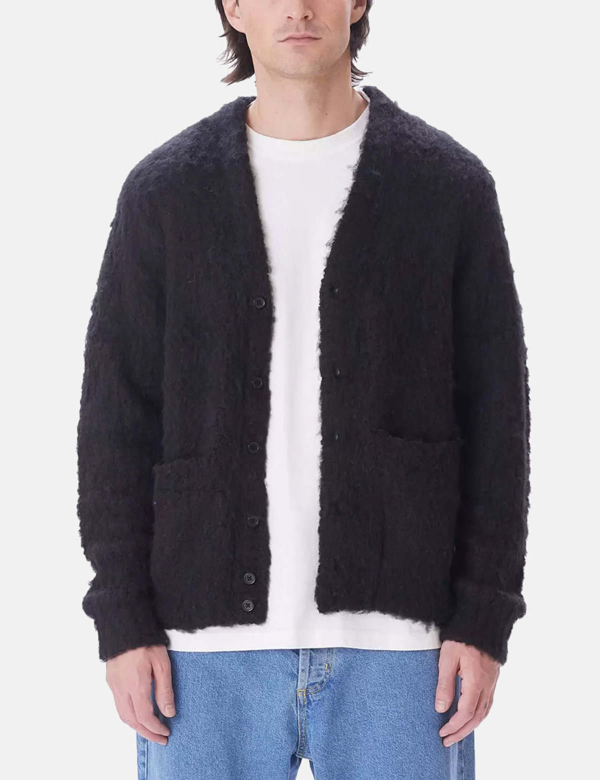Obey Patron Cardigan - Black | Garmentory