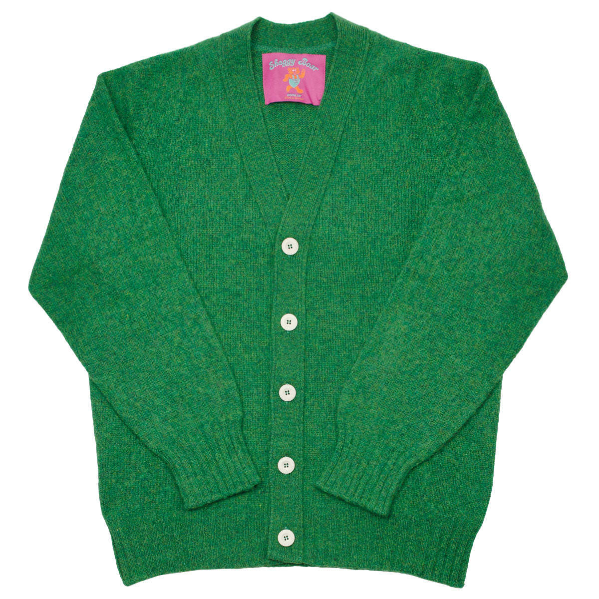 Howlin' Shaggy Bear Cardigan - Greenlover | Garmentory
