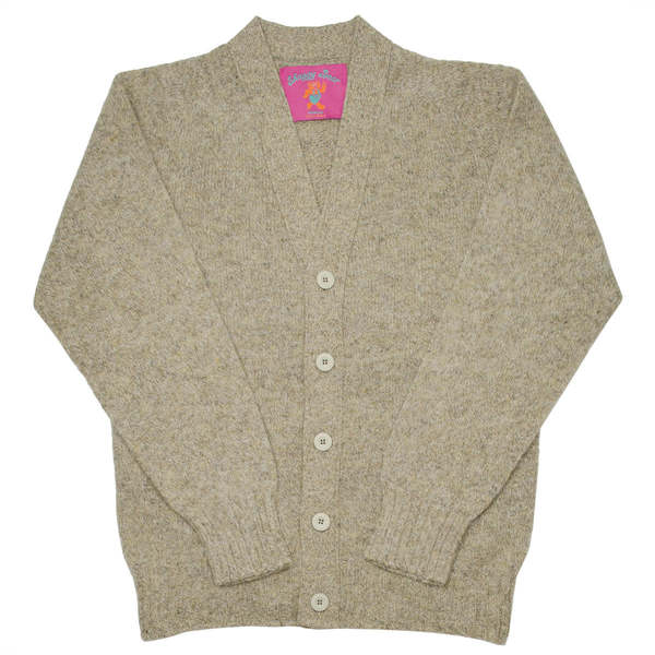 Howlin' Shaggy Bear Cardigan - Mixed Shrooms | Garmentory