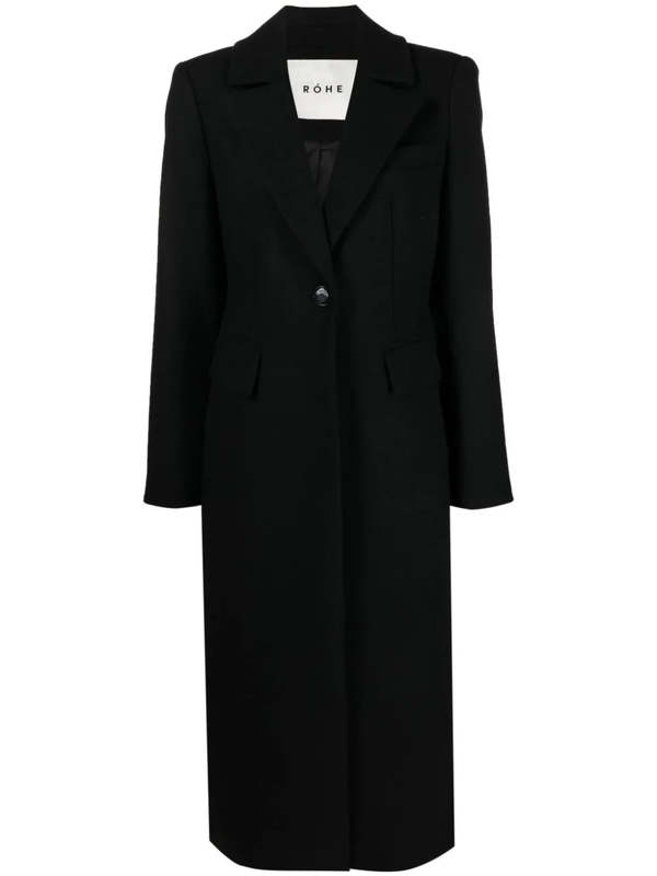 Rohe Long Waisted Coat - Black | Garmentory