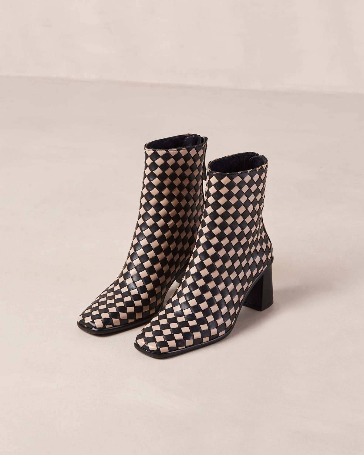 Alohas West Braided Boots - Black/Beige | Garmentory