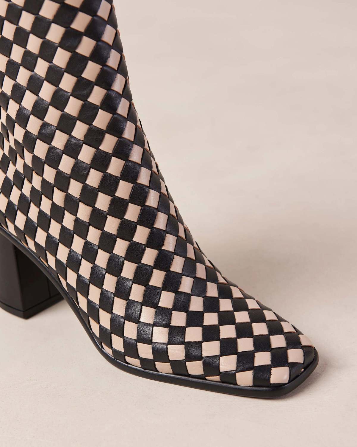 Alohas West Braided Boots - Black/Beige | Garmentory