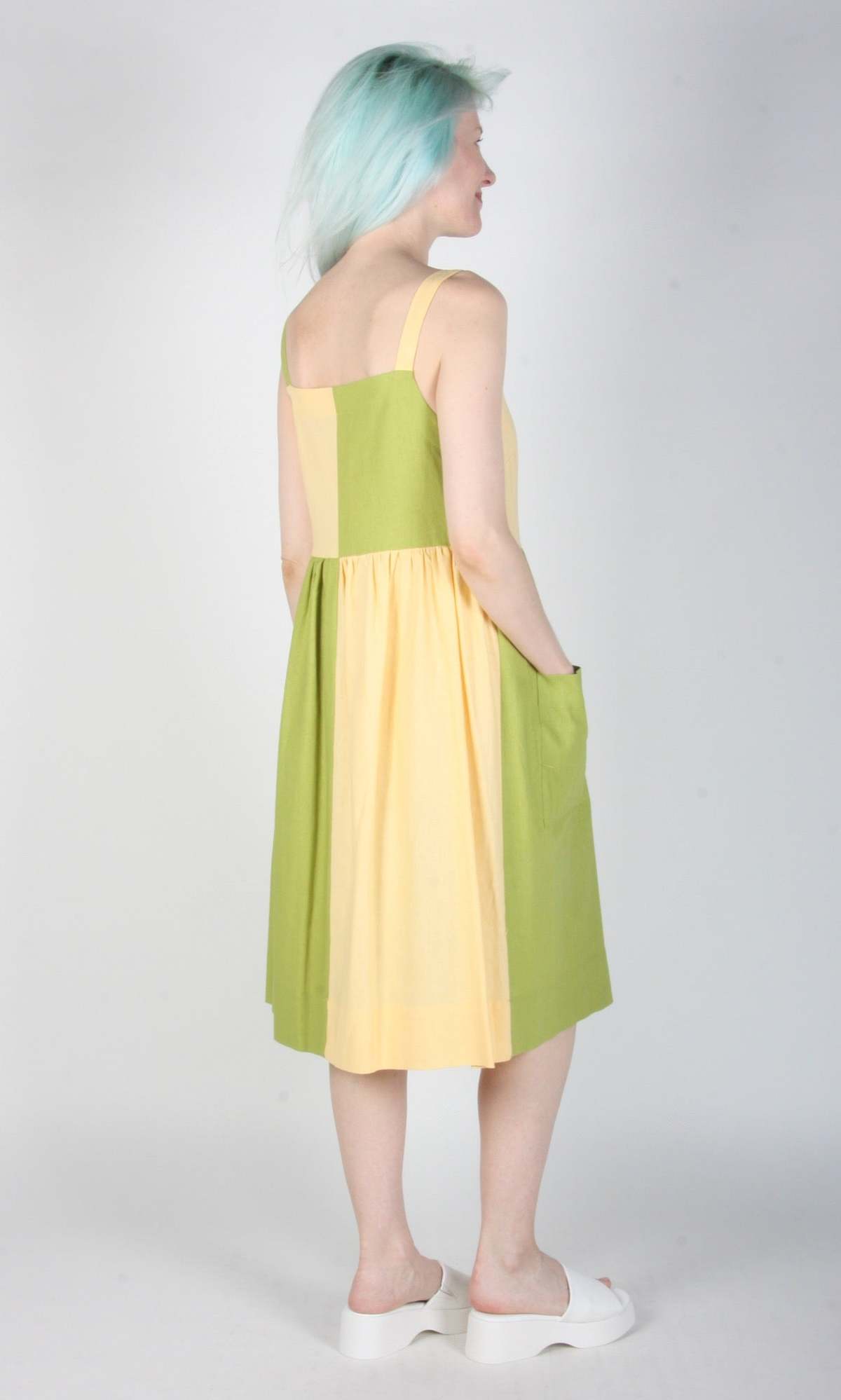 Birds of North America SS183 Timber Doodle Dress - Lemon Lime | Garmentory