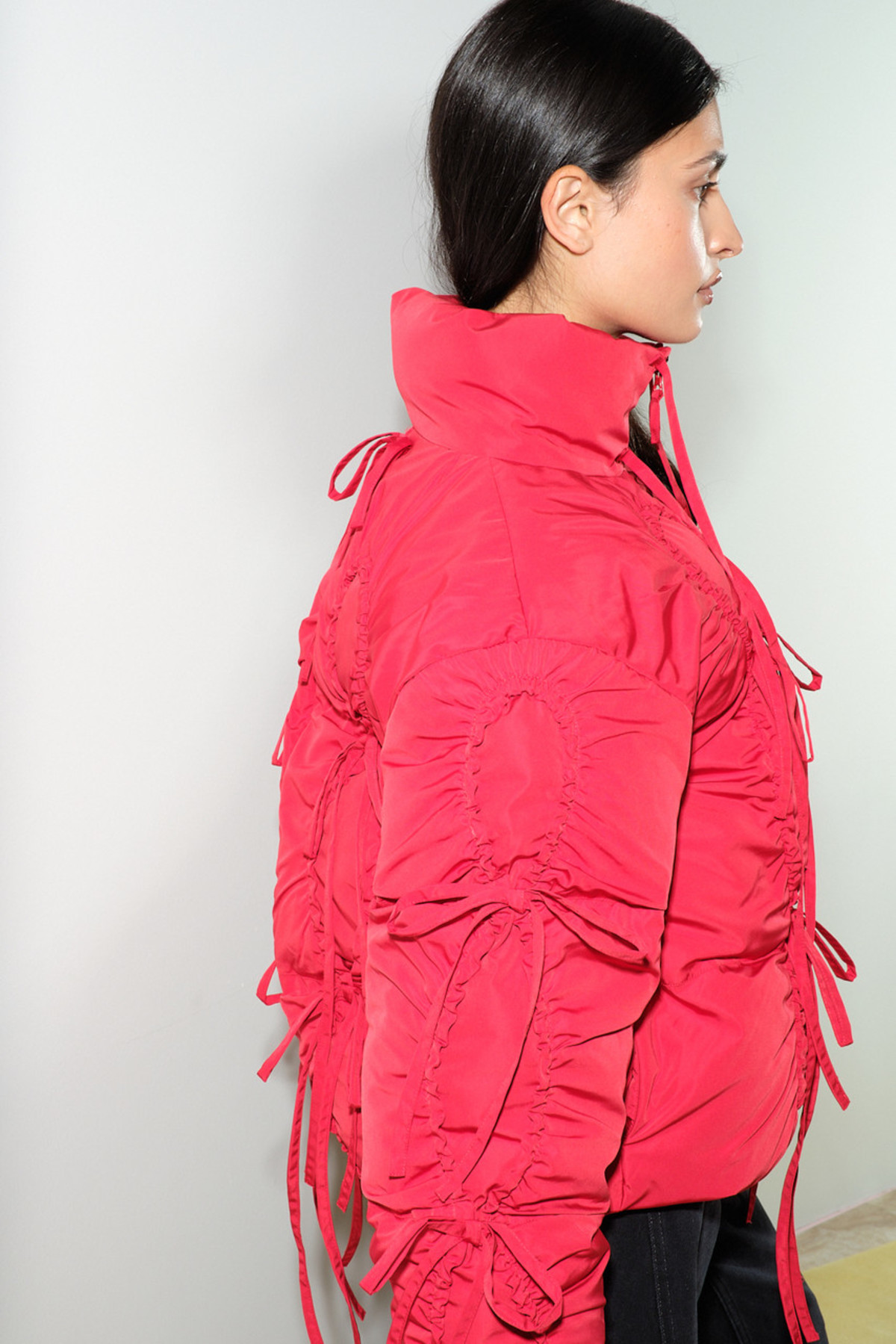Sandy Liang Bommy Puffer - Red | Garmentory