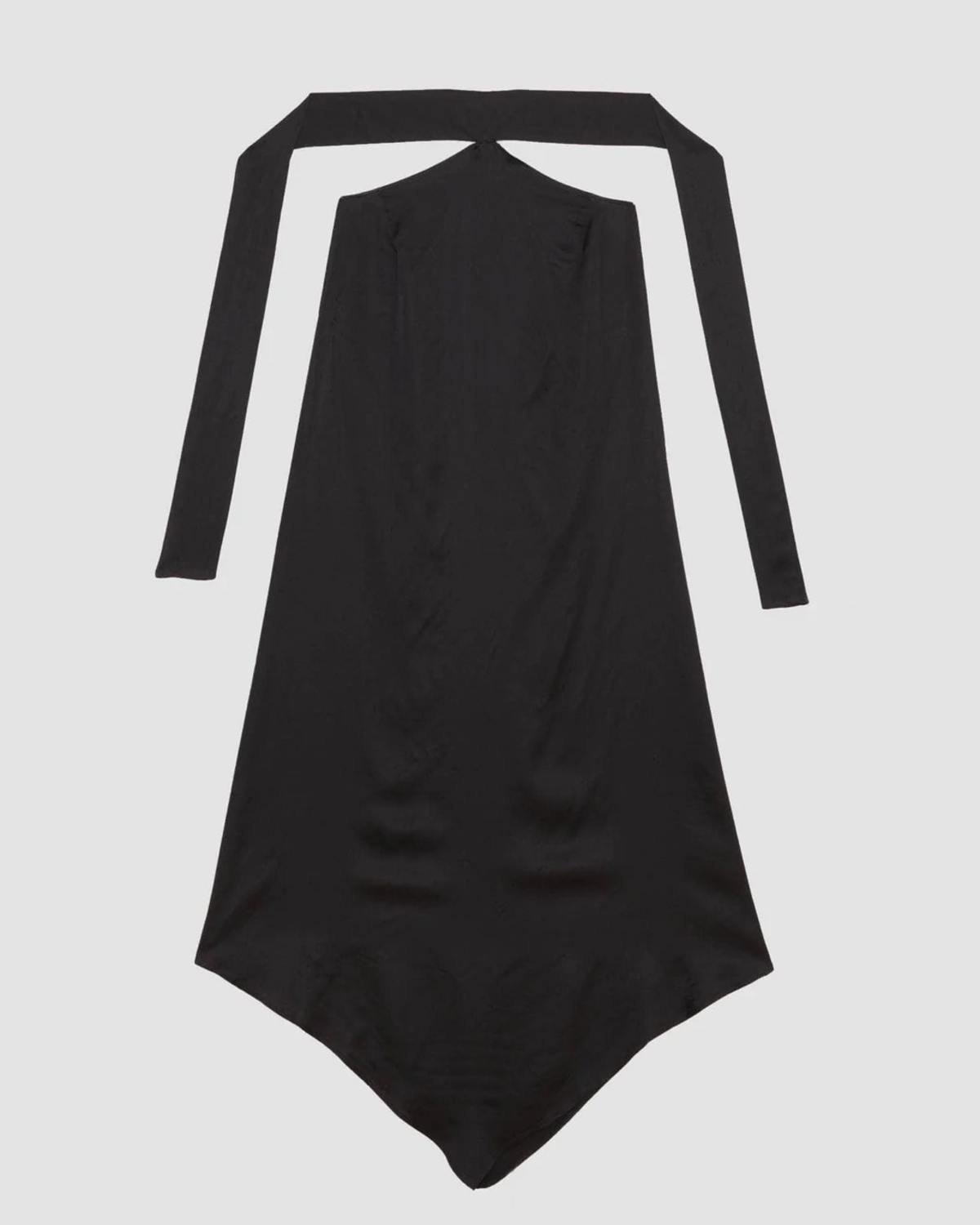 Baserange Cravat Dress - Black | Garmentory