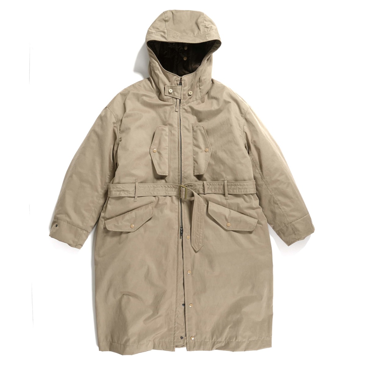 Engineered Garments Storm Coat - Khaki PC Coated Cloth | Garmentory