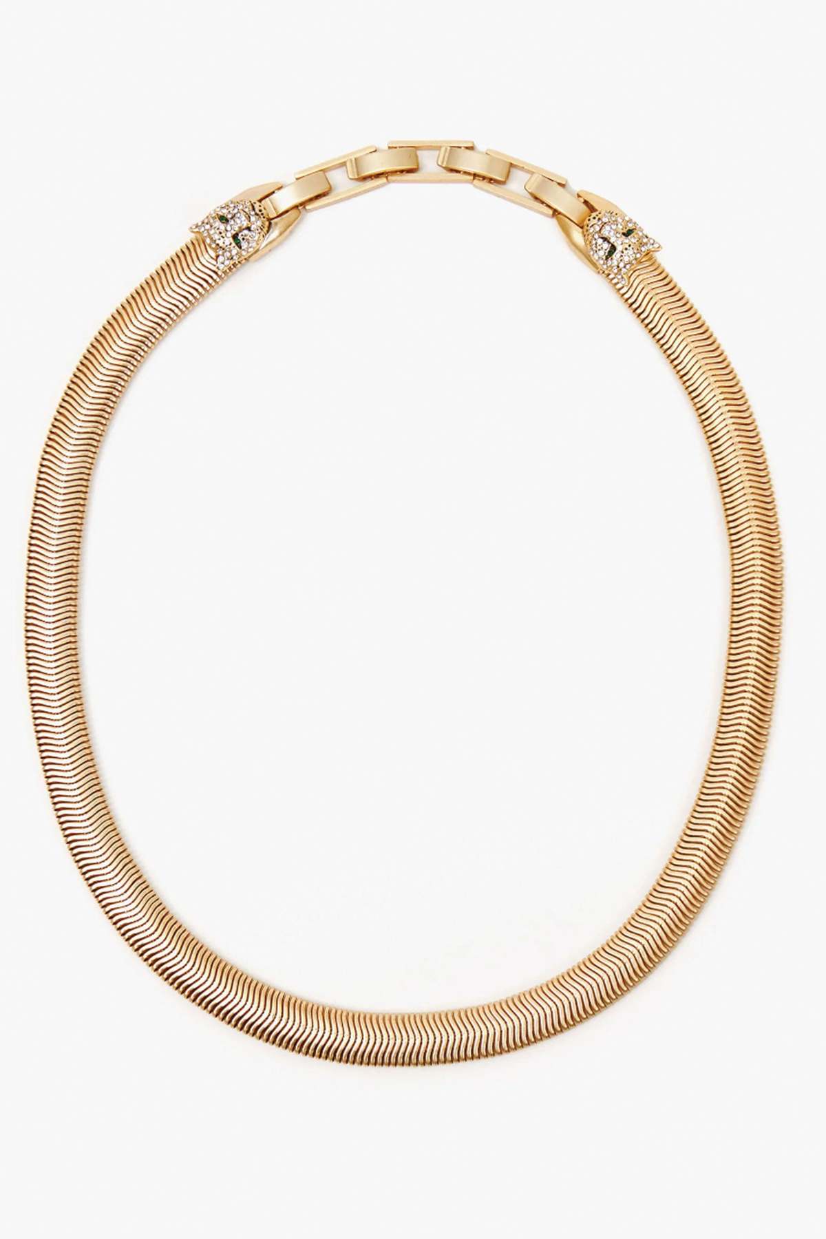 Clare Vivier Snake Chain Collar in Vintage Gold | Garmentory