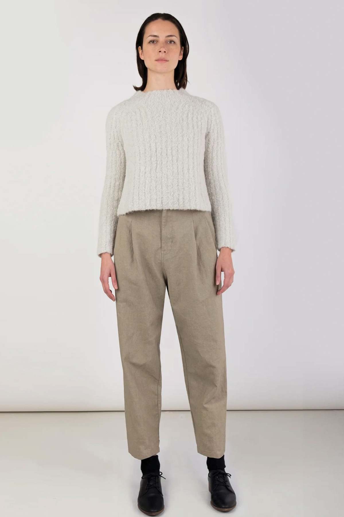 Micaela Greg Loop Rib Top - Mist | Garmentory