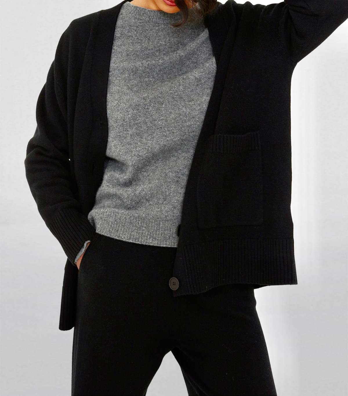 Chinti & Parker Chunky Cashmere Cardigan - Navy | Garmentory