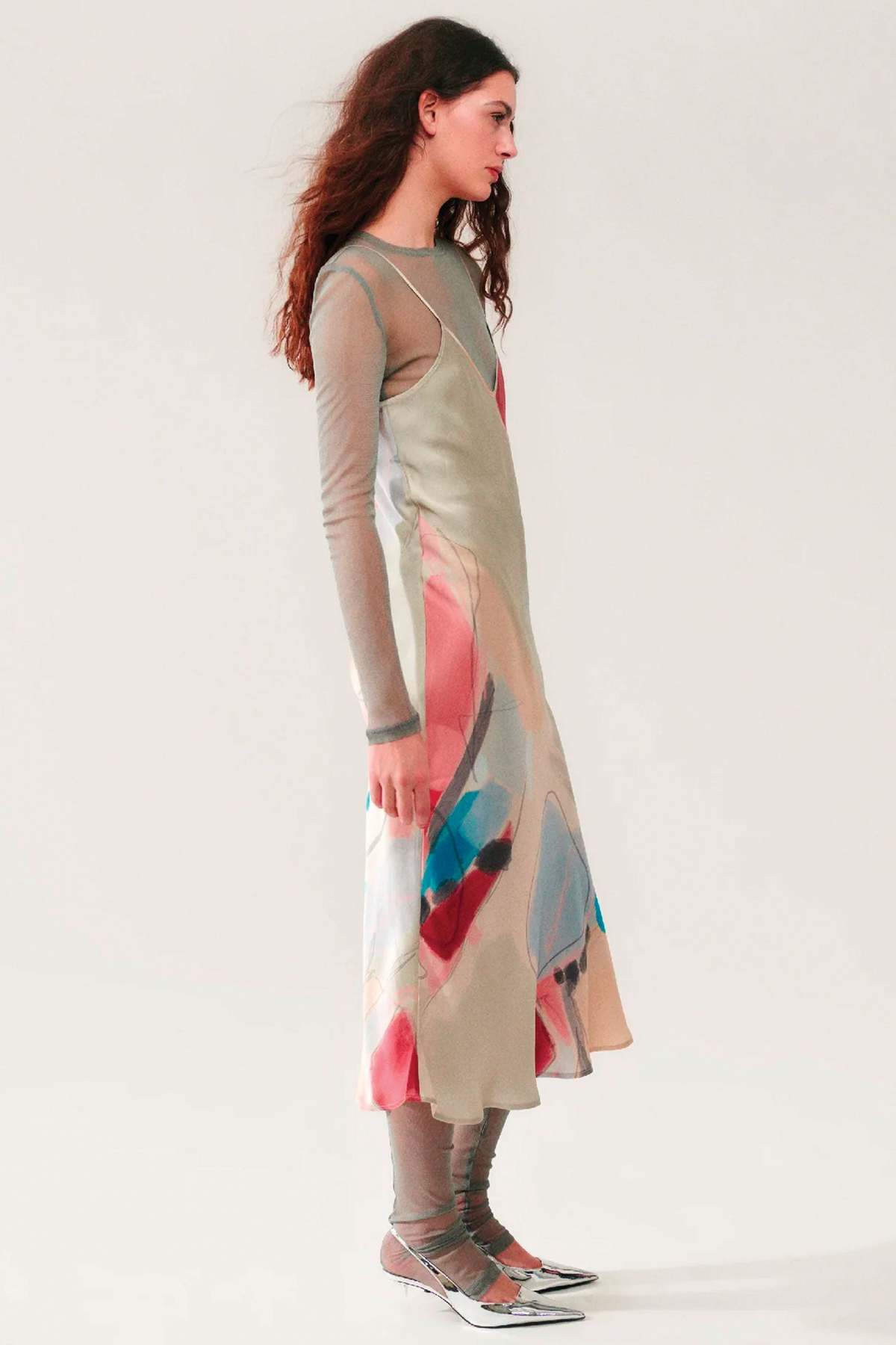 Silk Laundry 90s Slip Dress - Expressionist | Garmentory